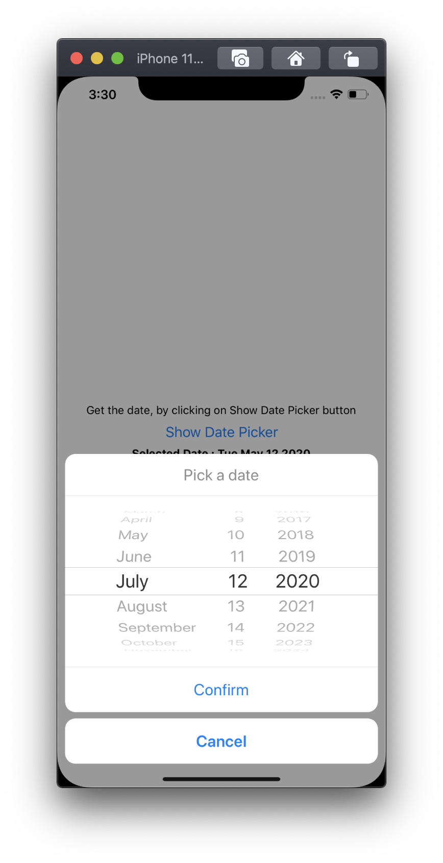 Using DateTime Picker In React Native Example Sravan